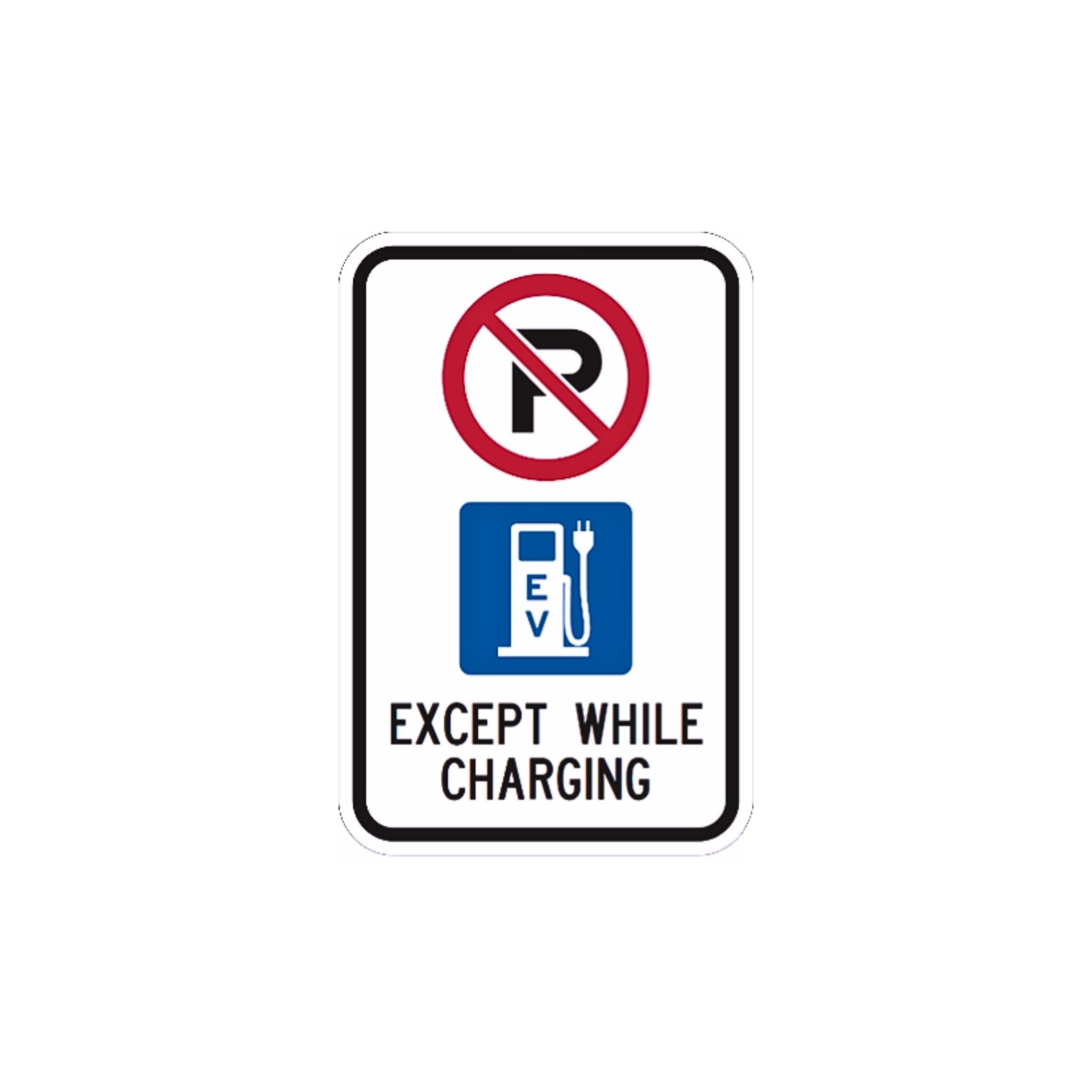 EV Parking Sign, Wheatherproof, Non-reflective, Aluminium | | HWisel ...